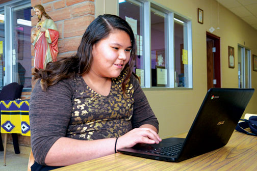 Shelrae Explains her Success at St. Labre - St. Labre Indian School